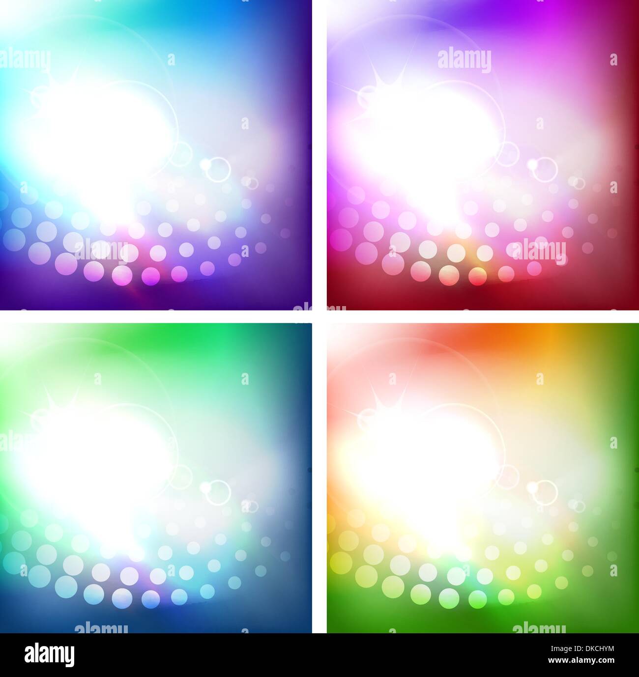 Set of shiny light vector backgrounds Stock Vector Image & Art - Alamy