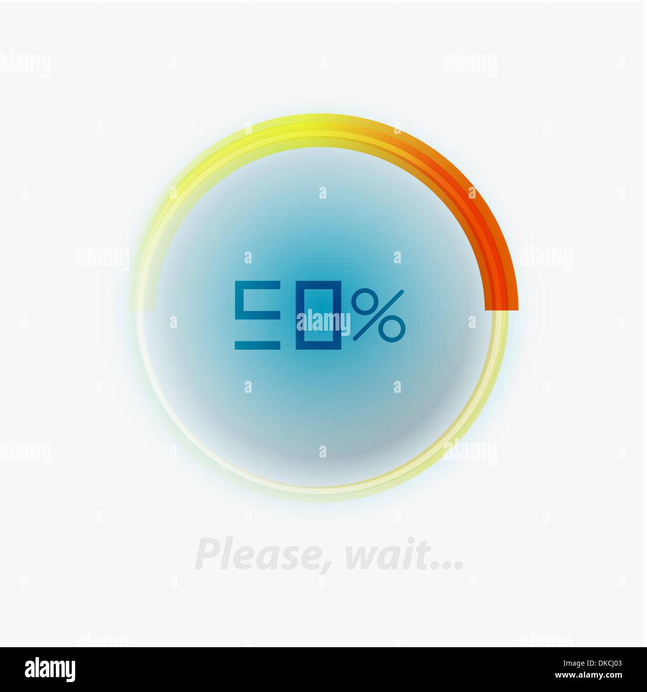 Blue tech preloader Stock Vector Images - Alamy