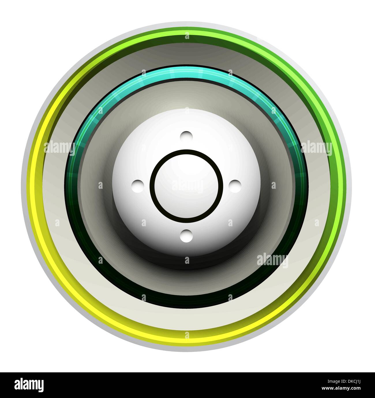 Blue glossy UI control panel. Vector illustration Stock Vector Image ...