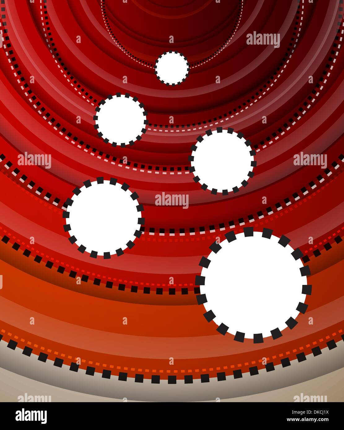 Abstract red circle background with banners Stock Vector Image & Art ...