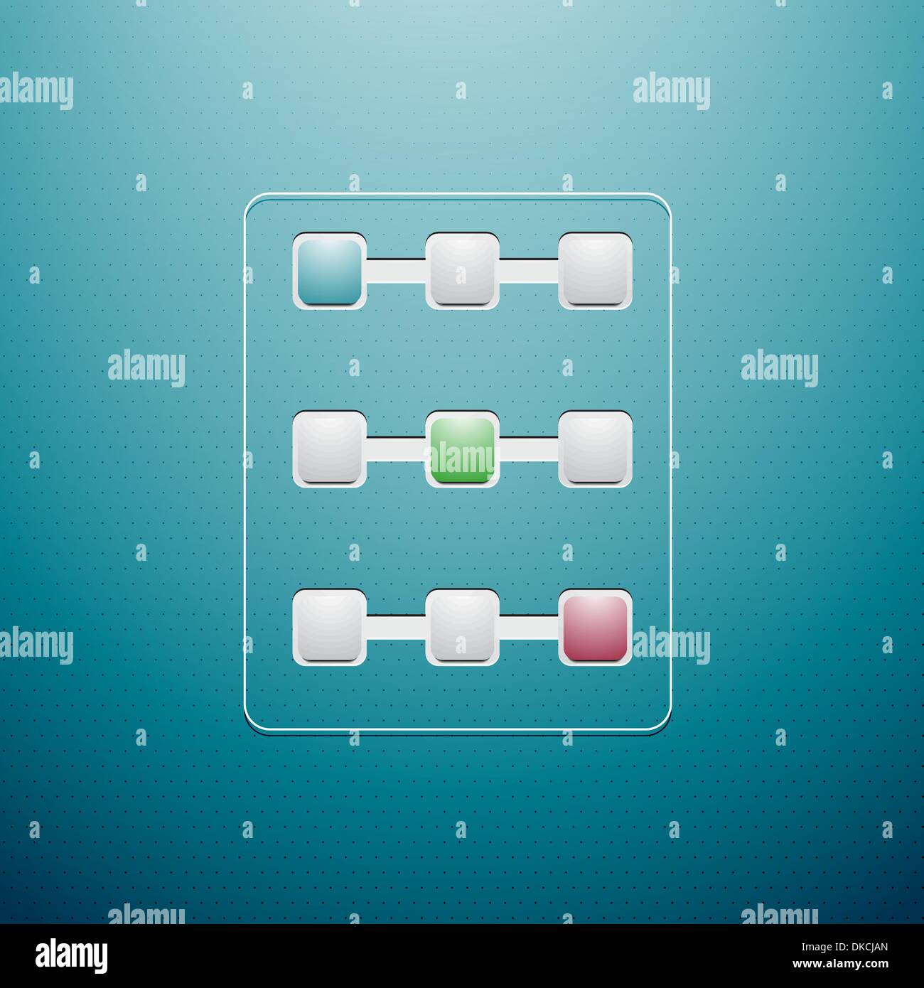 Blue progress UI control panel. 1,2,3, Done! Vector illustration Stock ...