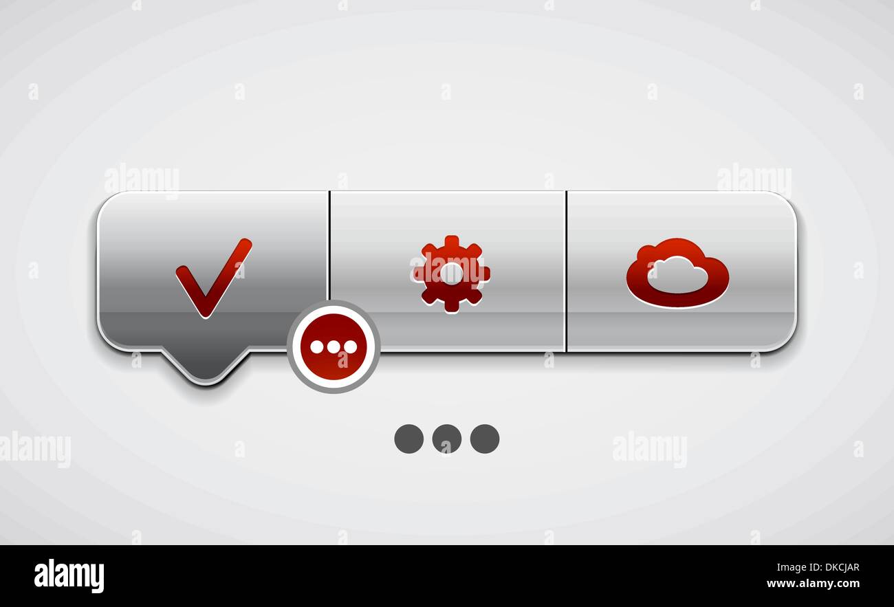 Modern menu pointer. Vector eps10 illustration Stock Vector Image & Art - Alamy