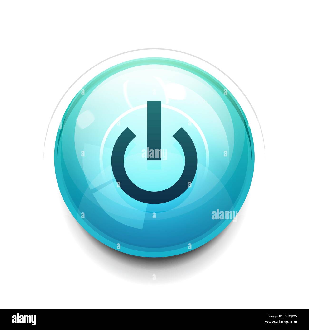 Glossy Power | start button. Vector icon Stock Vector Image & Art - Alamy