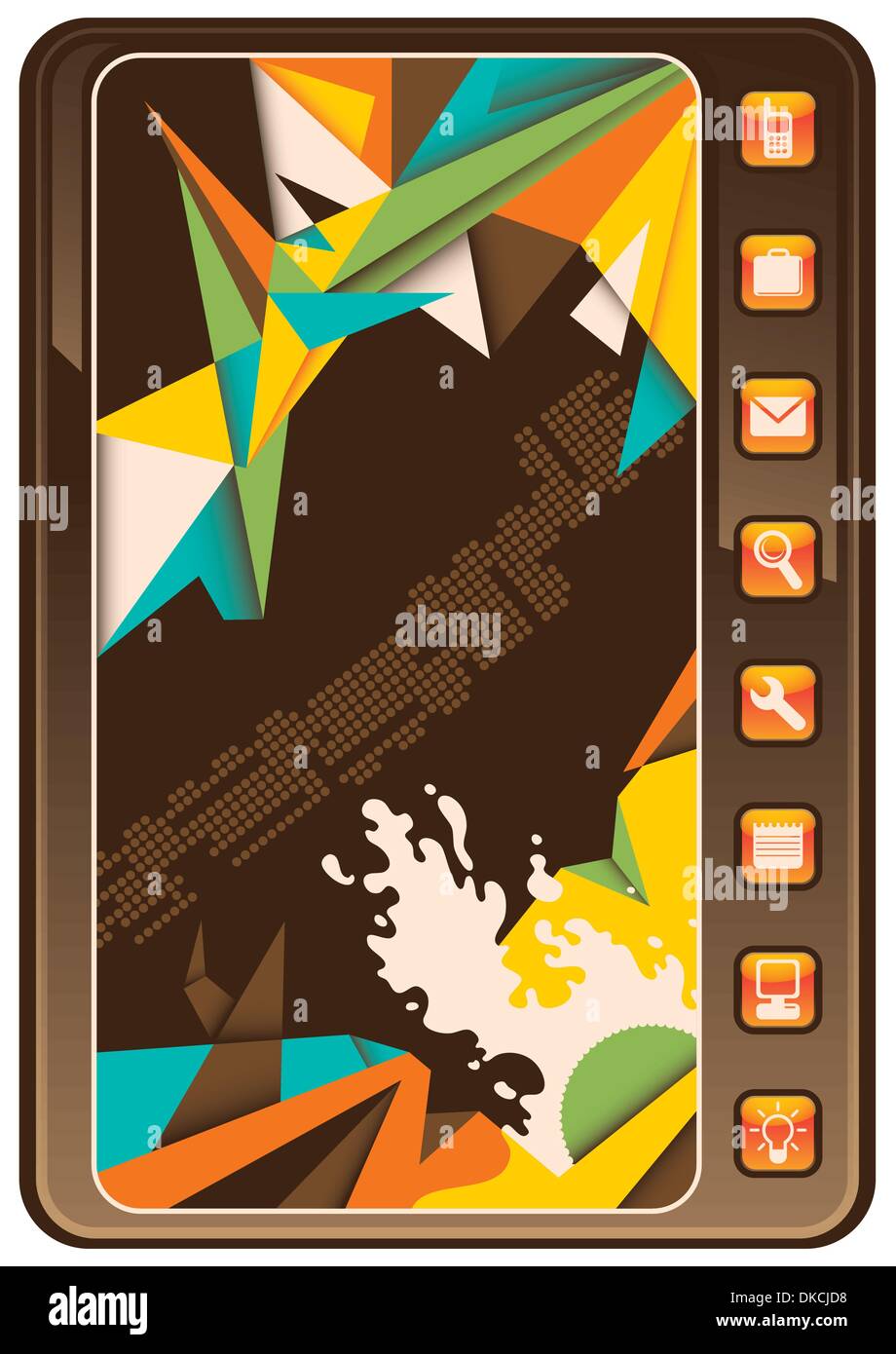 Abstract technology illustration Stock Vector Image & Art - Alamy