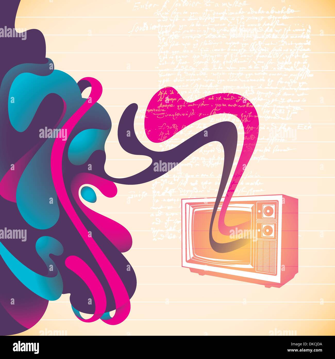 Abstract tv banner Stock Vector Image & Art - Alamy