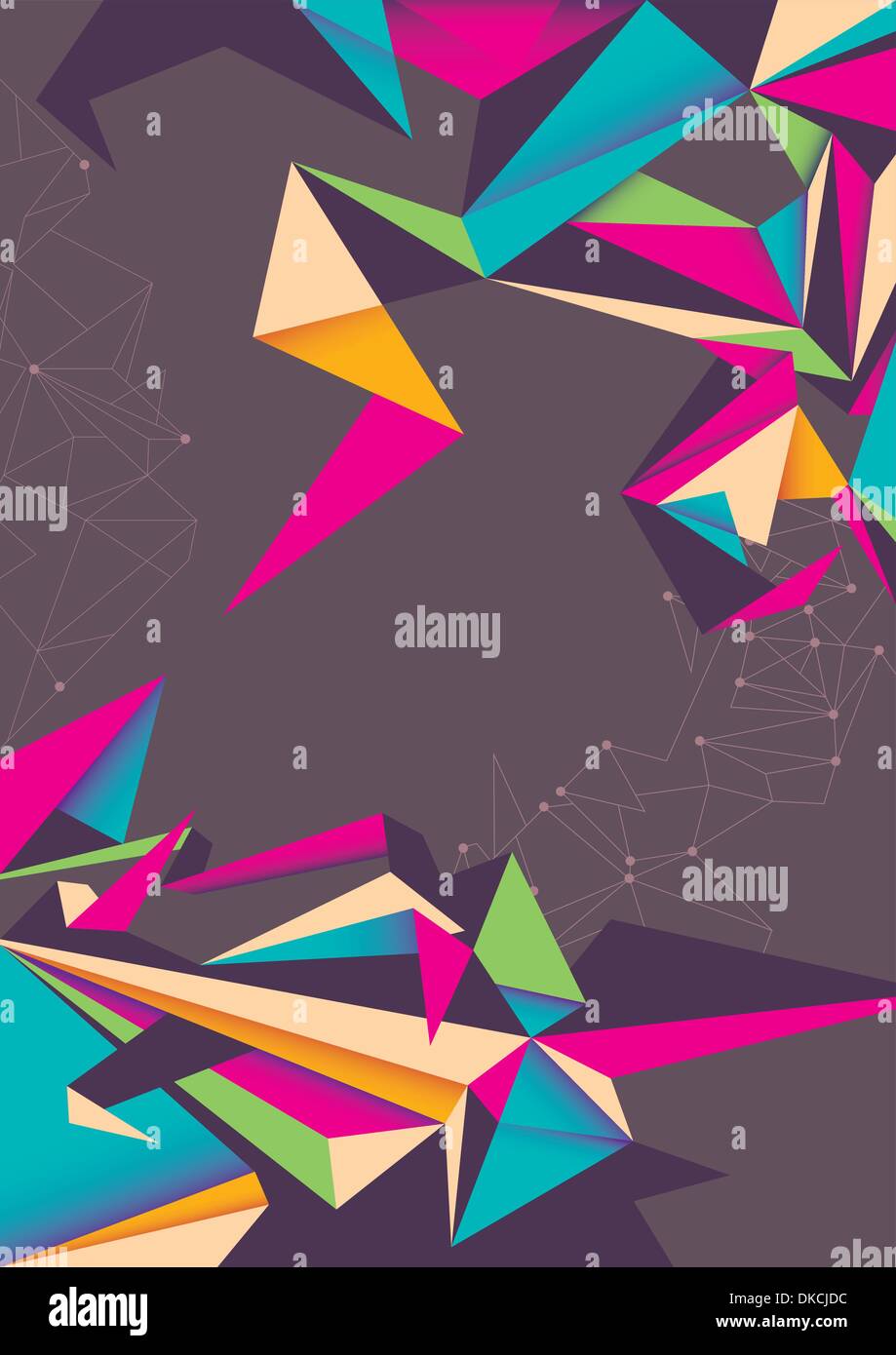 Abstraction with angular shapes Stock Vector Image & Art - Alamy