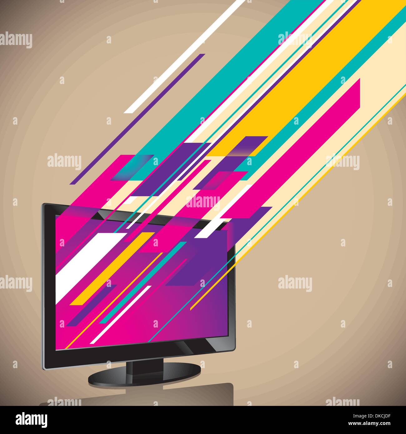 Technological television Stock Vector Images - Alamy