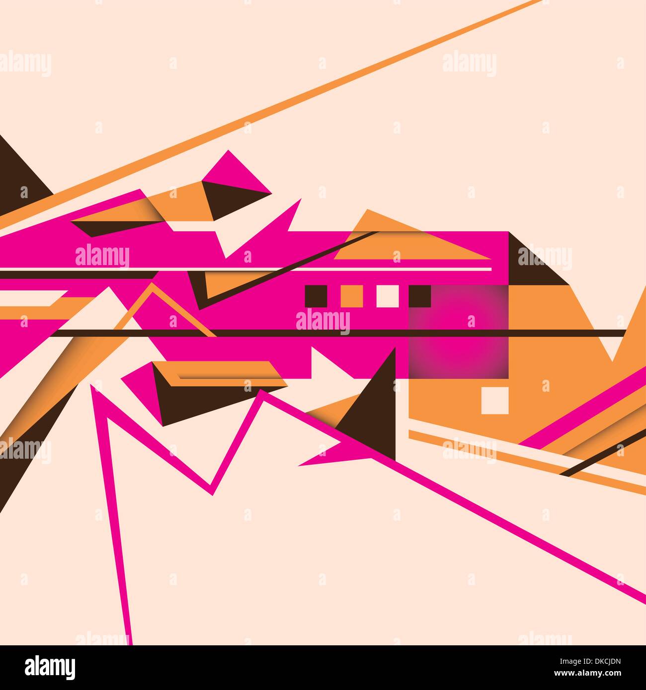 Angular abstract illustration Stock Vector Image & Art - Alamy