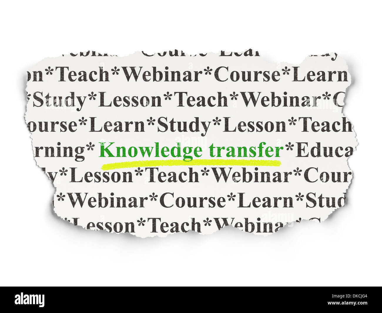 Education concept: Knowledge Transfer on Paper background Stock Photo ...