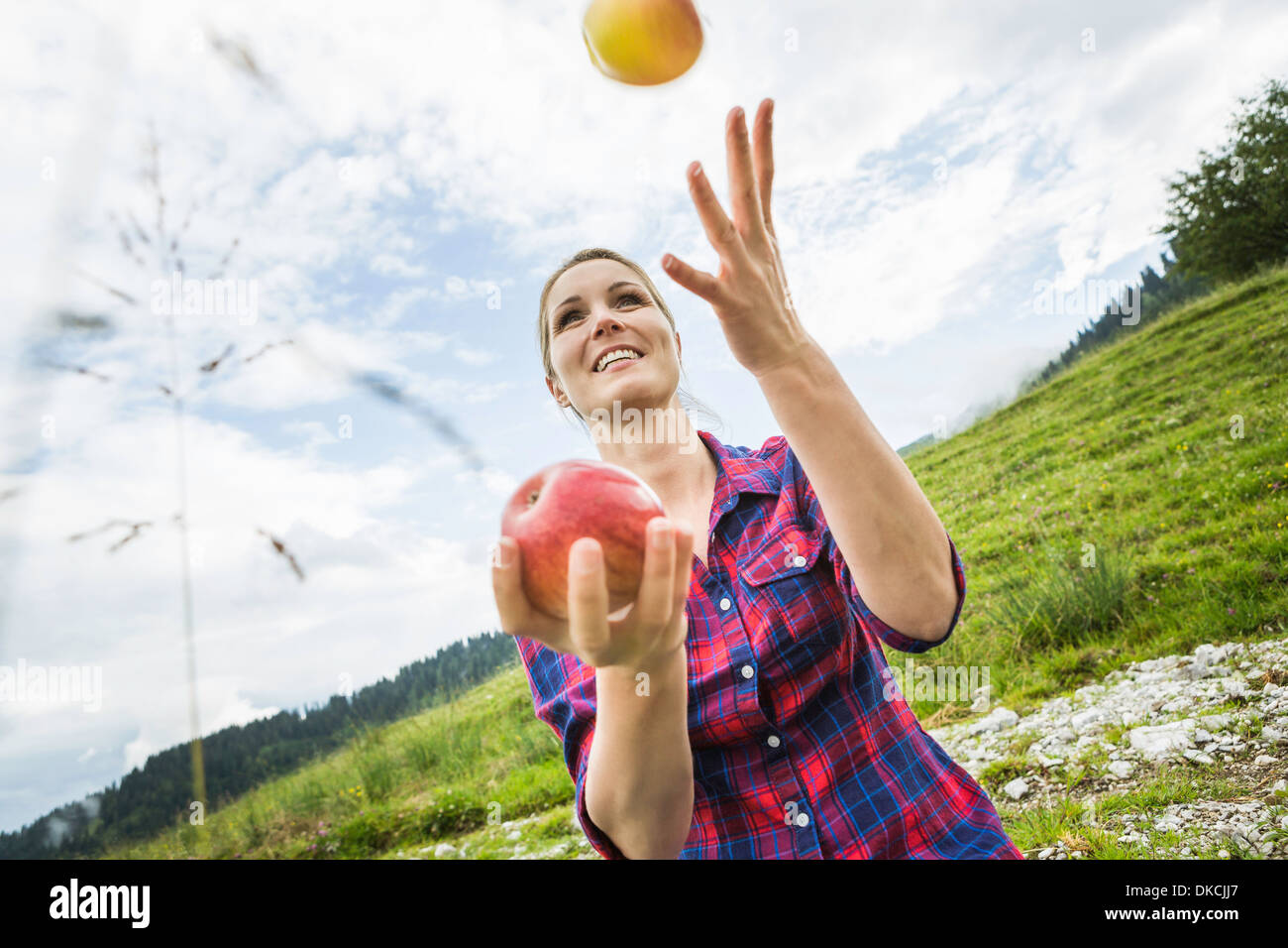 Female juggling hi-res stock photography and images - Alamy