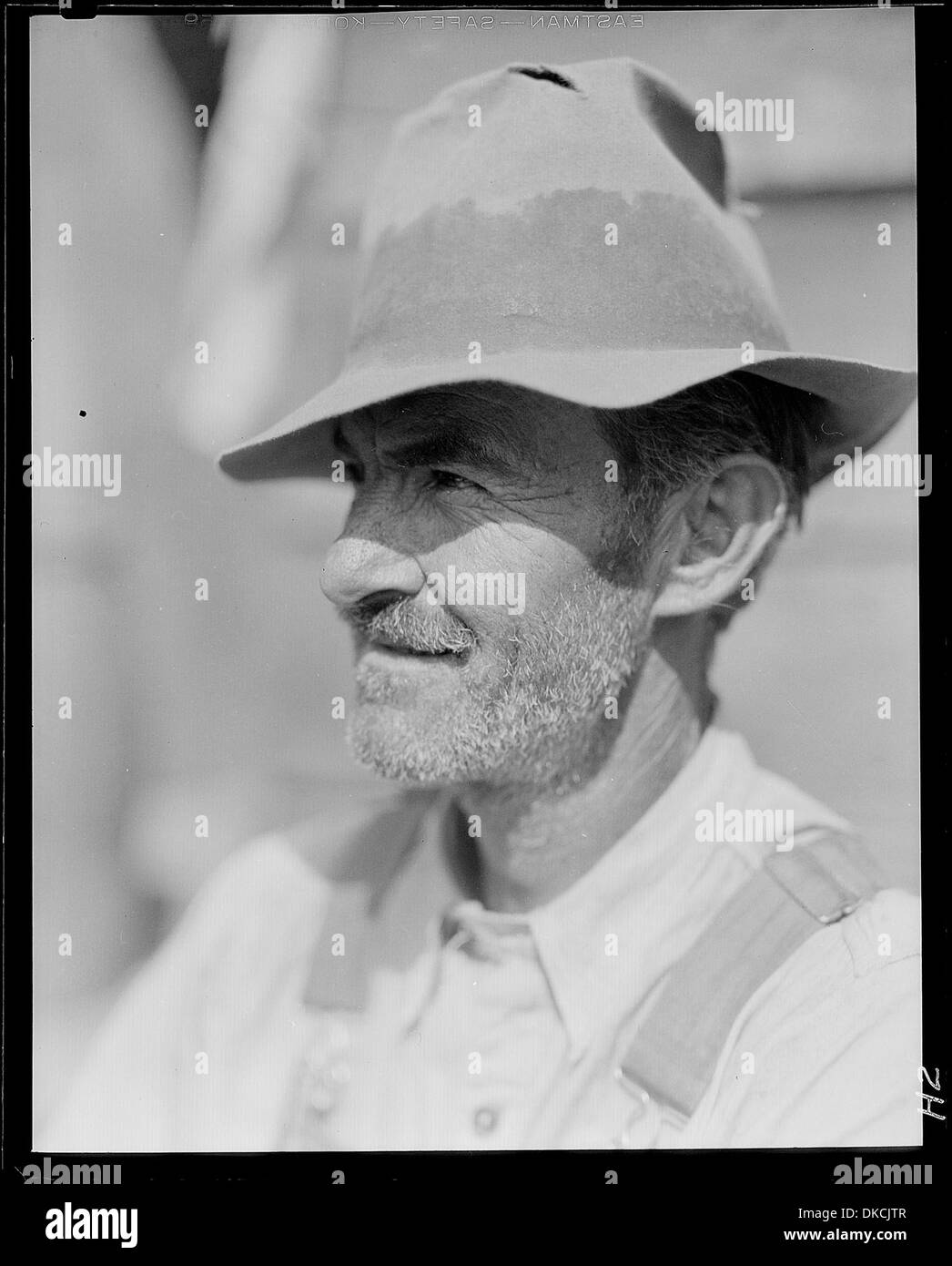 A portrait of a man, capturing his dignified appearance and facial ...