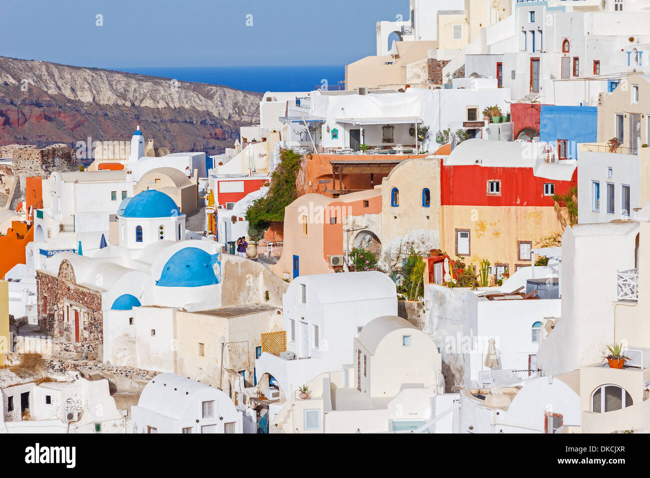Beautiful Oia village in Santorini island Greece, building details ...