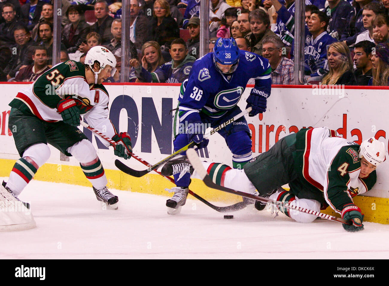 Oct. 22, 2011 - Vancouver, British Columbia, Canada - Minnesota #4 ...