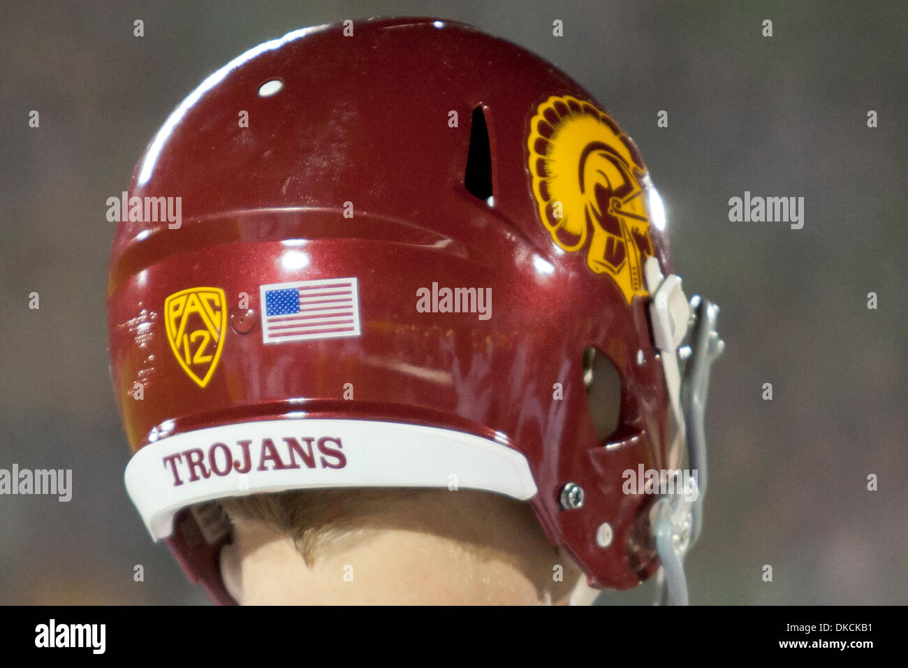 Football Helmet Back View