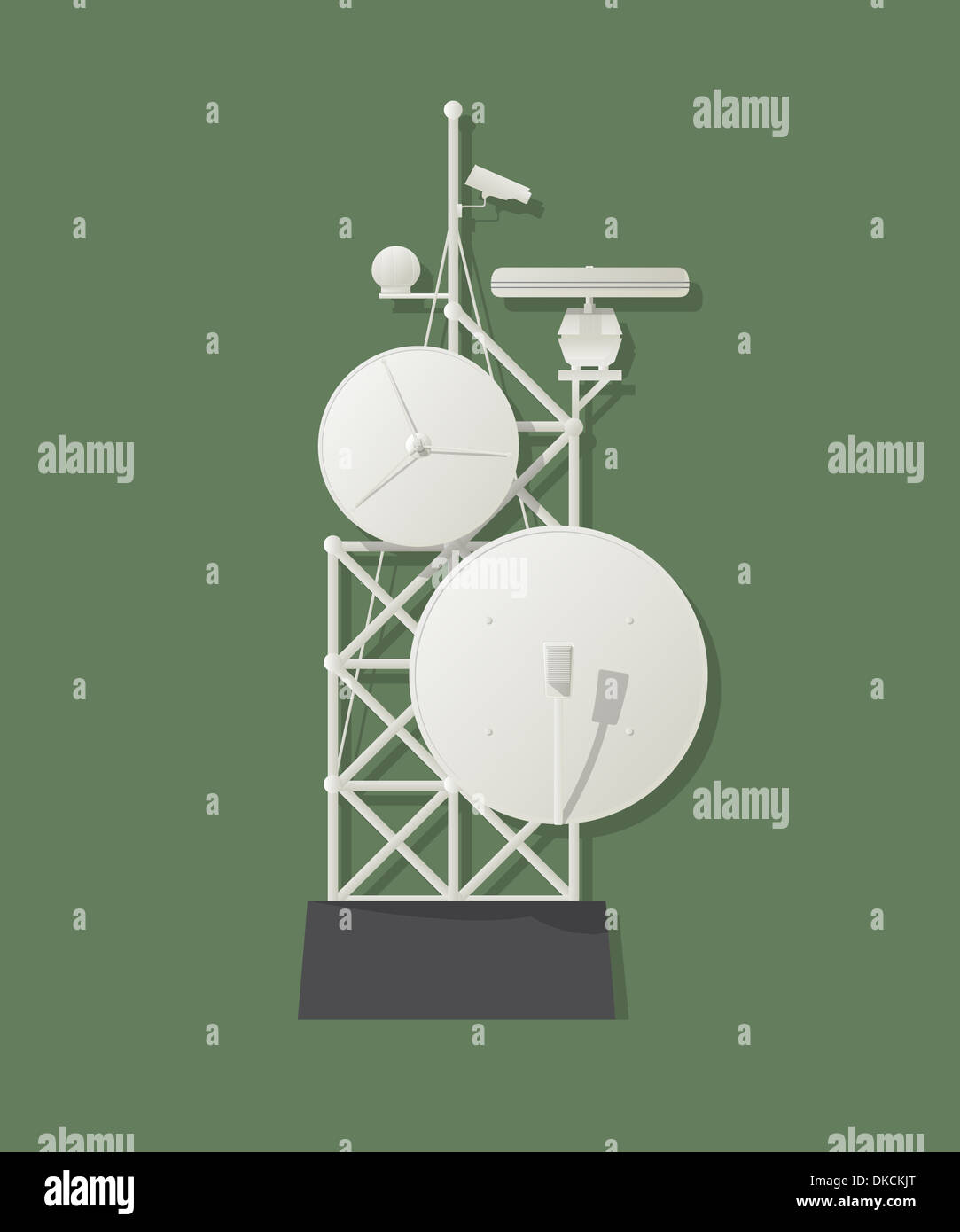 Media tower graphic Stock Photo - Alamy