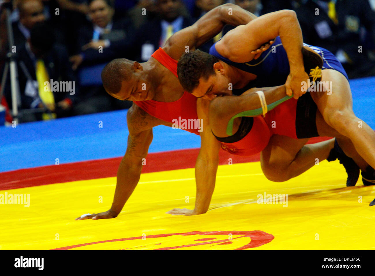 Oct. 24, 2011 - Guadalajara, Mexico - RICARDO ROBERTY (blue) of ...