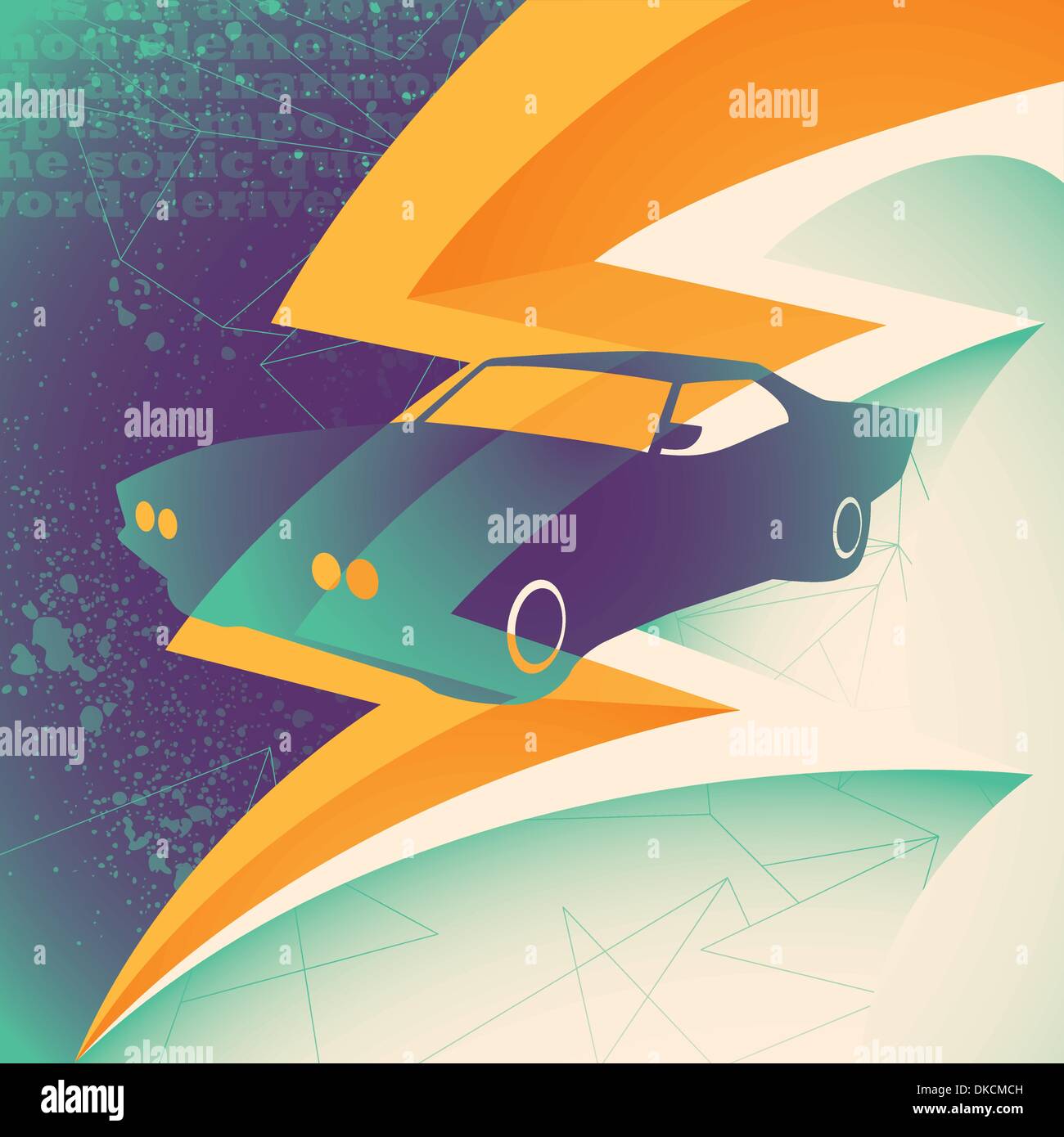 Muscle car illustration Stock Vector Image & Art - Alamy