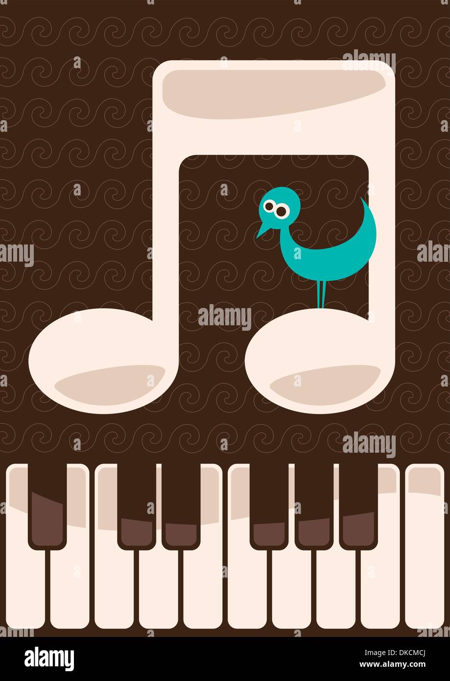 Piano key wings Stock Vector Images - Alamy