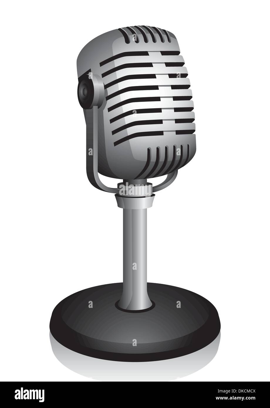 Dynamic microphone voice instrument Stock Vector Images - Alamy