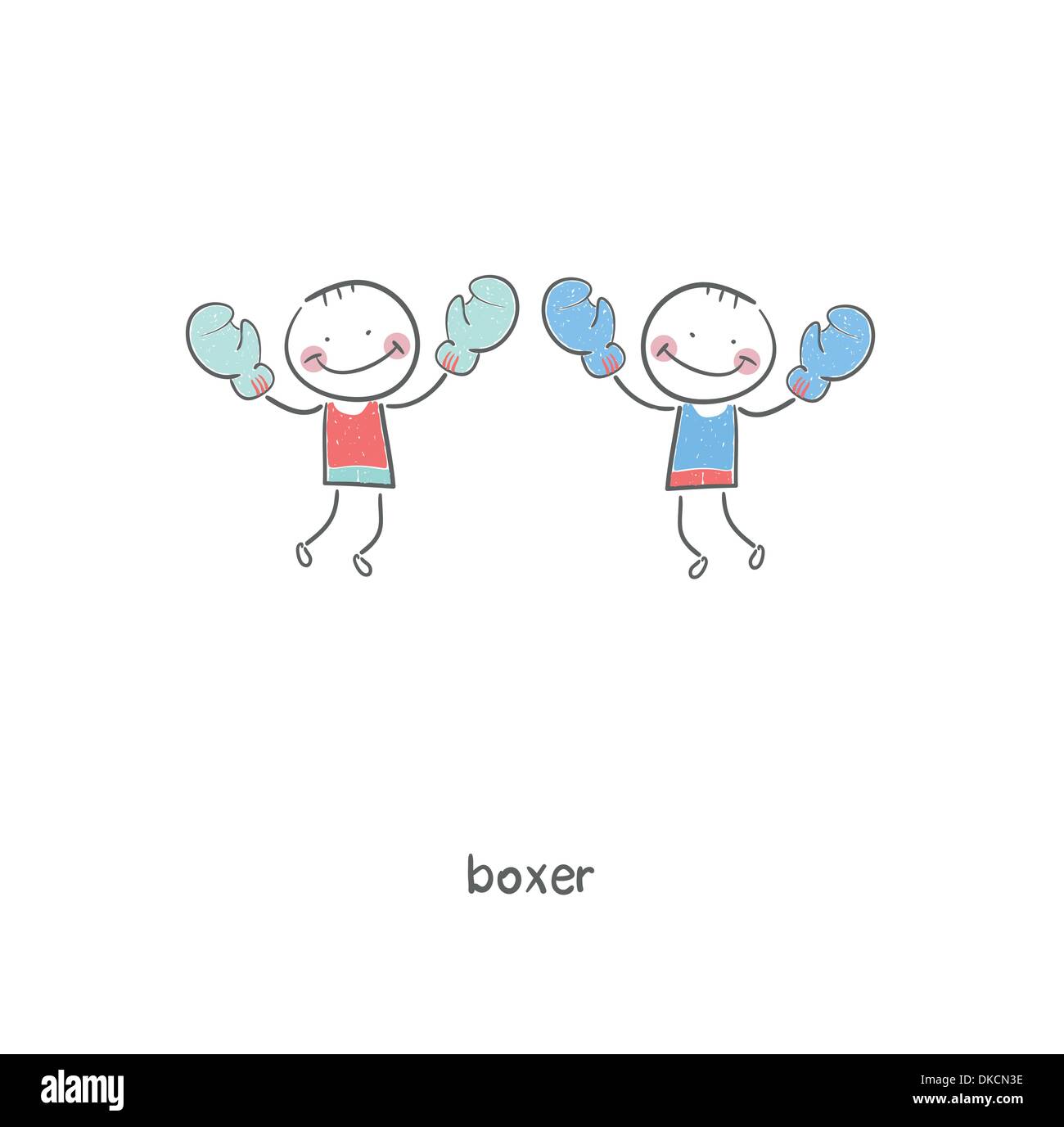 Boxers boxing Stock Vector Images - Alamy