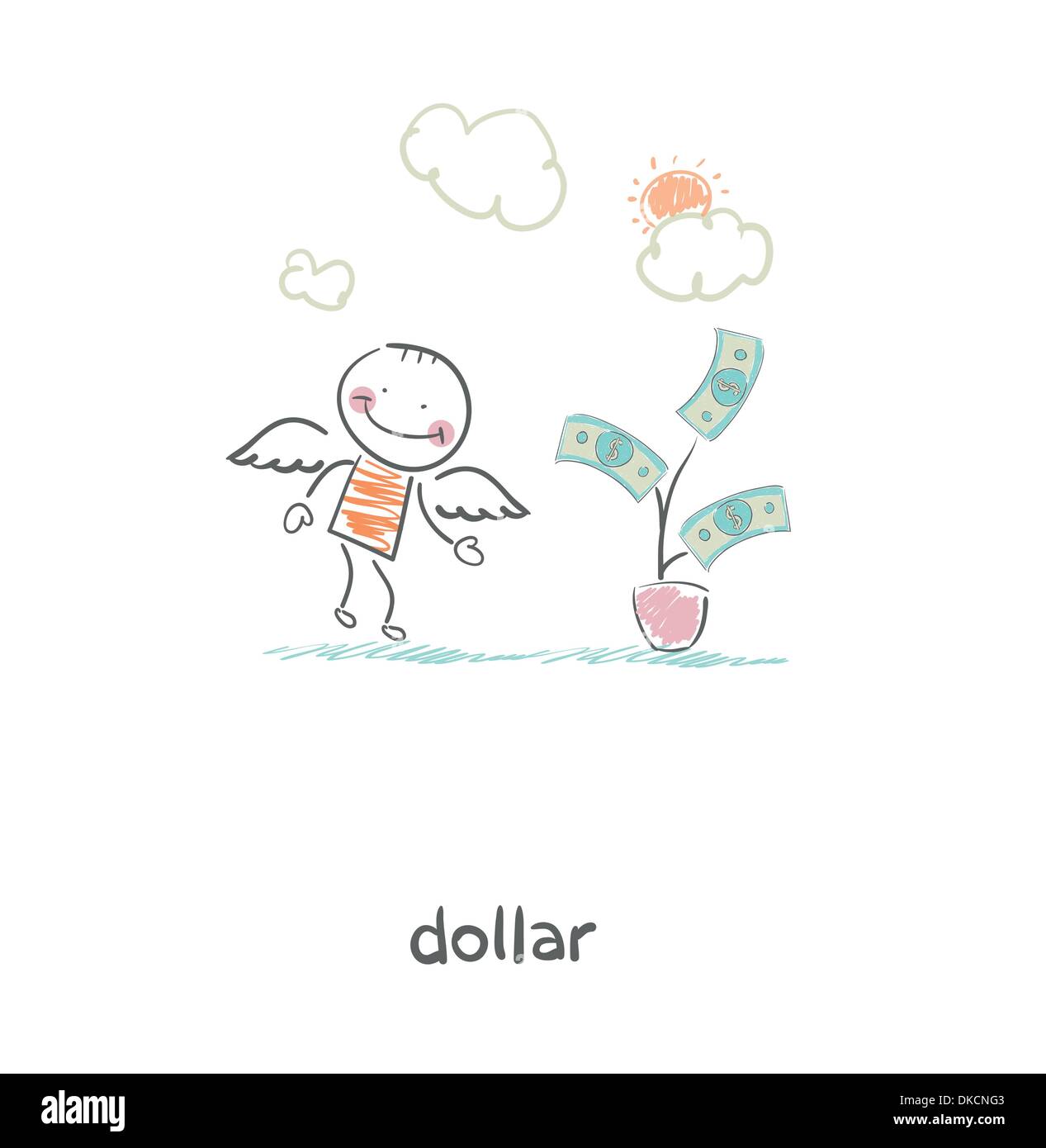 Close angel Stock Vector Images - Alamy