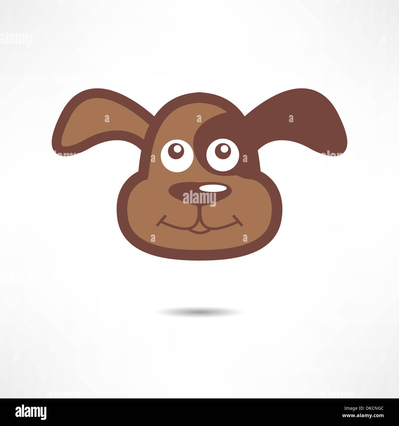 Smiling black labrador dog Stock Vector Images - Alamy