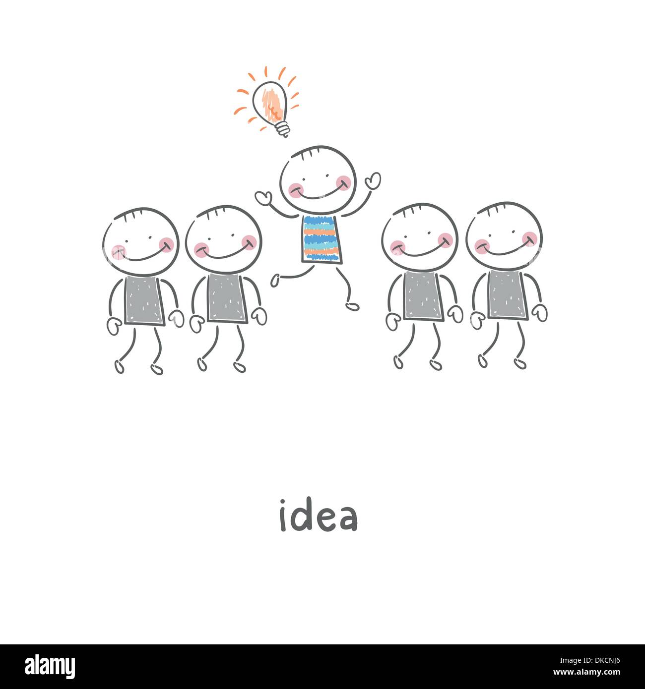 Open head ideas illustration Stock Vector Images - Alamy