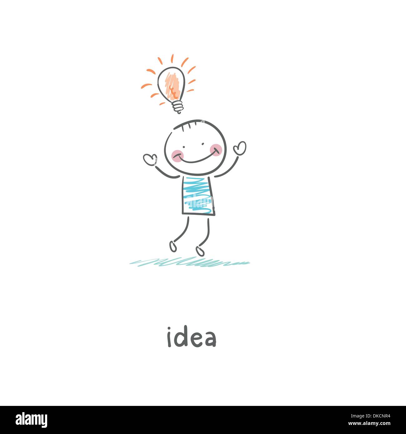 Open head ideas illustration Stock Vector Images - Alamy