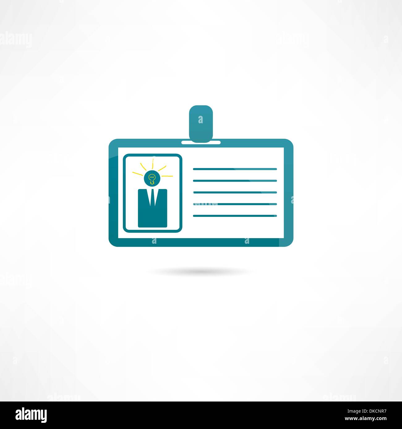 Id badge suit Stock Vector Images - Alamy
