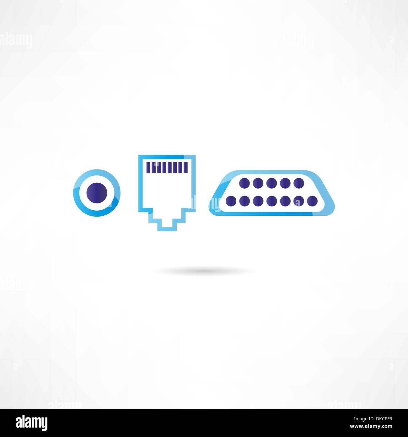 Computer connectors icon Stock Vector Image & Art - Alamy