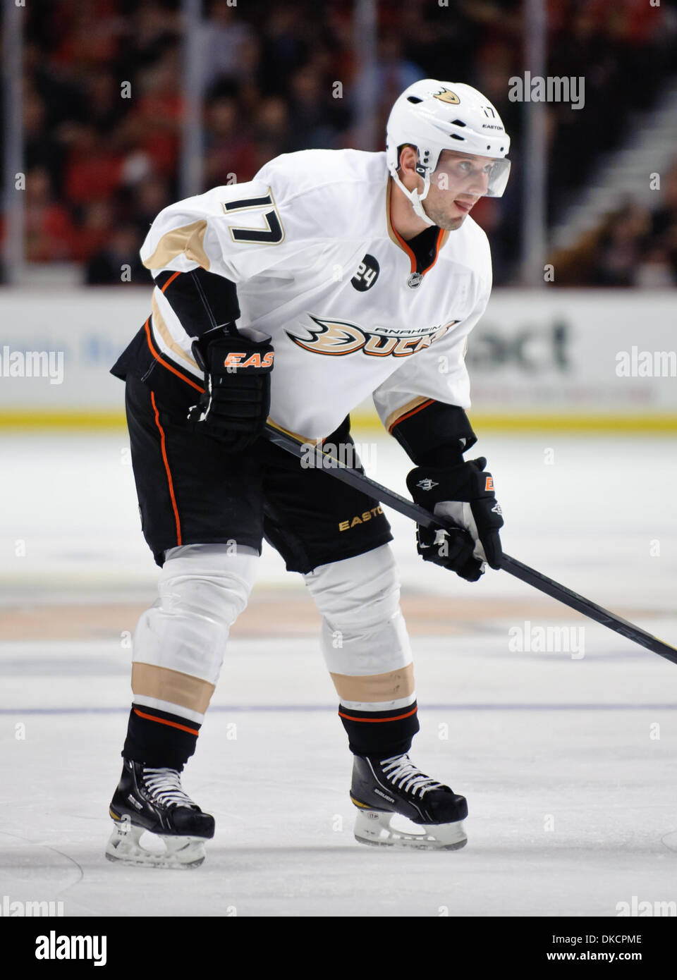 Oct. 25, 2011 - Chicago, Illinois, U.S - Anaheim defenseman Lubomir ...