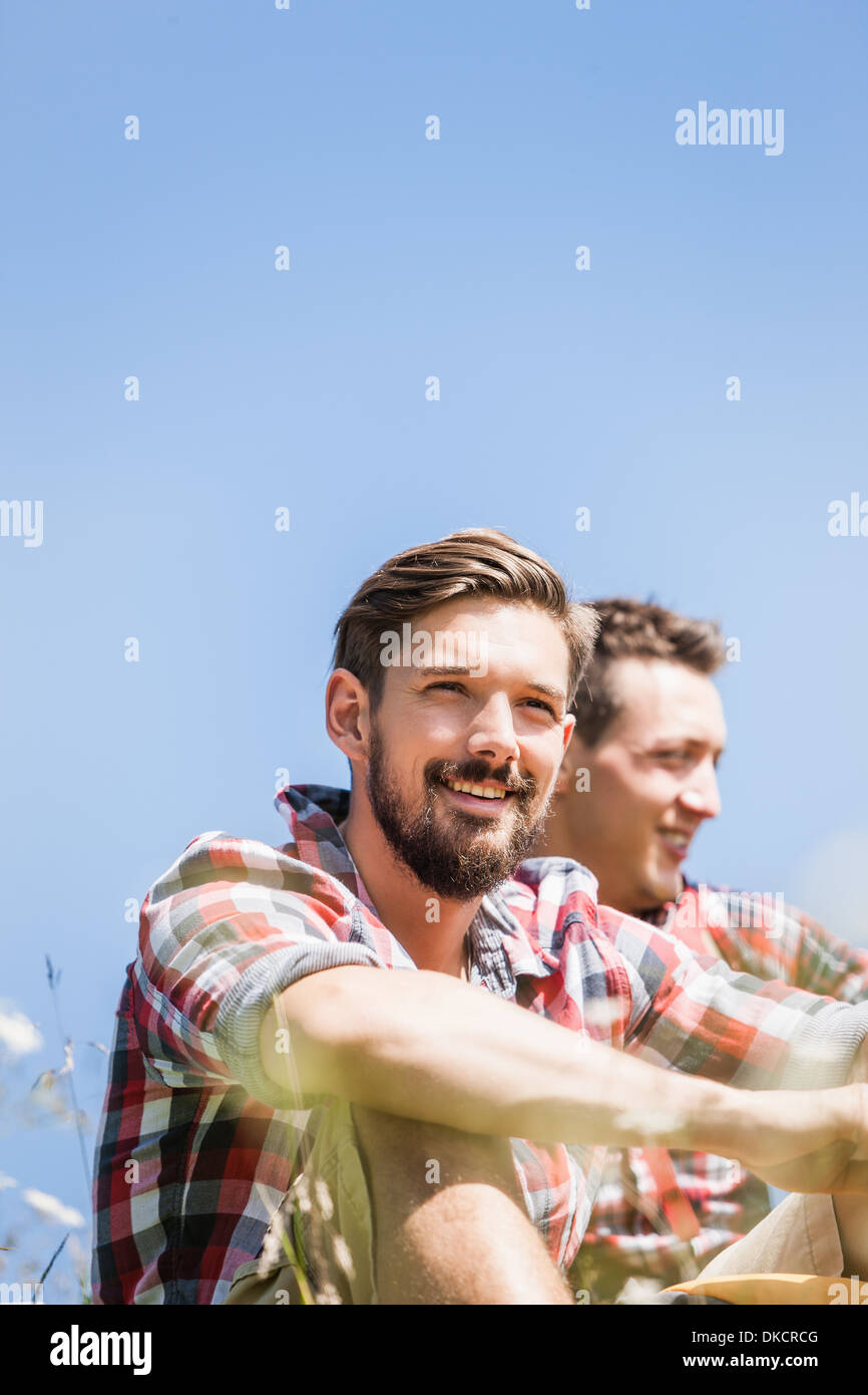 Portrait blue sky hi-res stock photography and images - Alamy