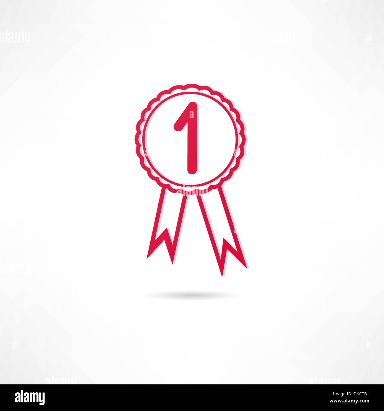 Label with ribbons. Award icon Stock Vector Image & Art - Alamy