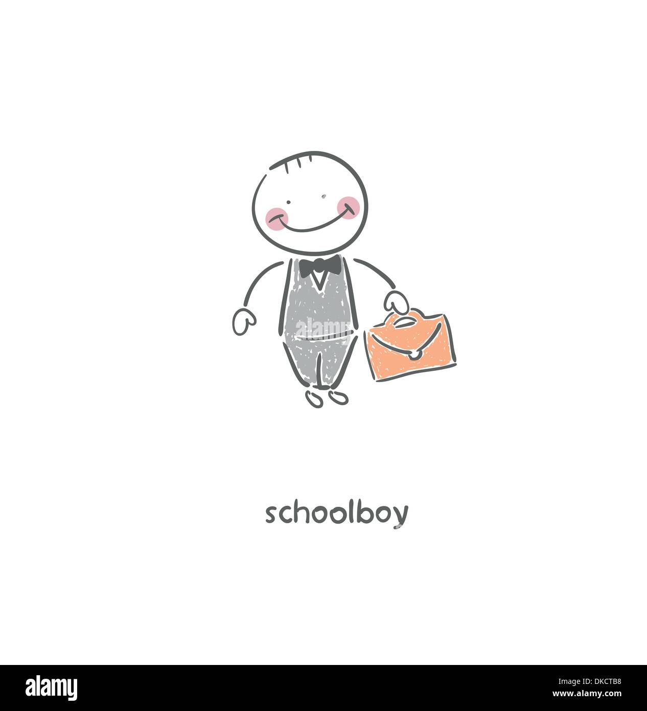 Schoolboy smile Stock Vector Images - Alamy