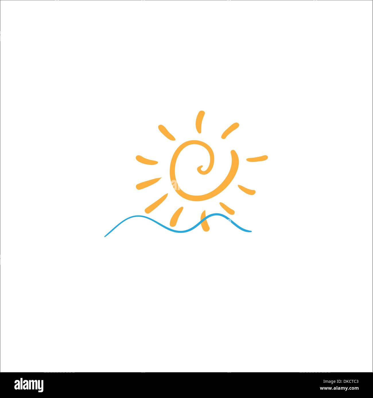 sea waves and rising sun Stock Vector Image & Art - Alamy