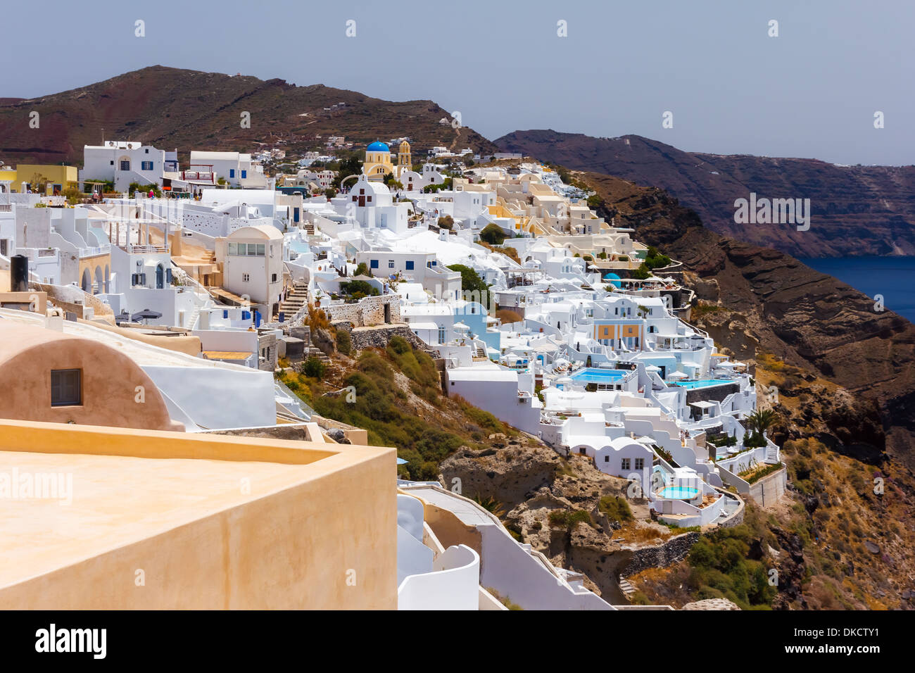 Beautiful Oia village in Santorini island Greece, building details ...