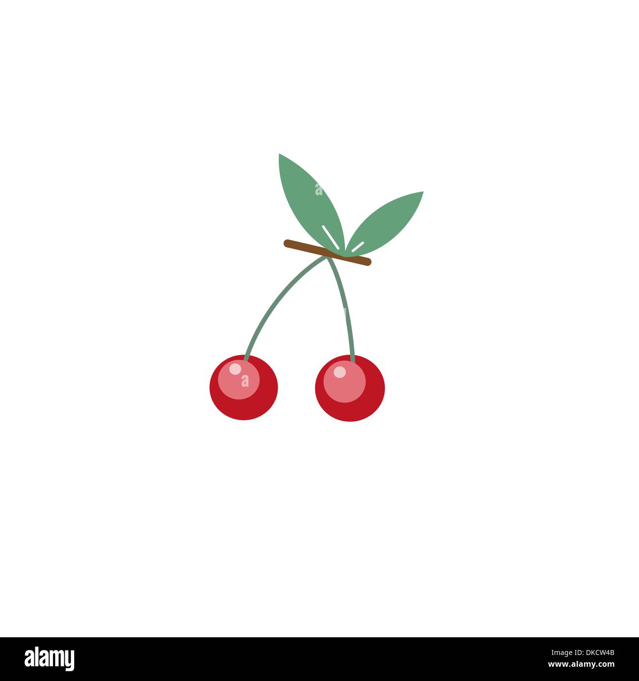 Cherry with structure Stock Vector Images - Alamy