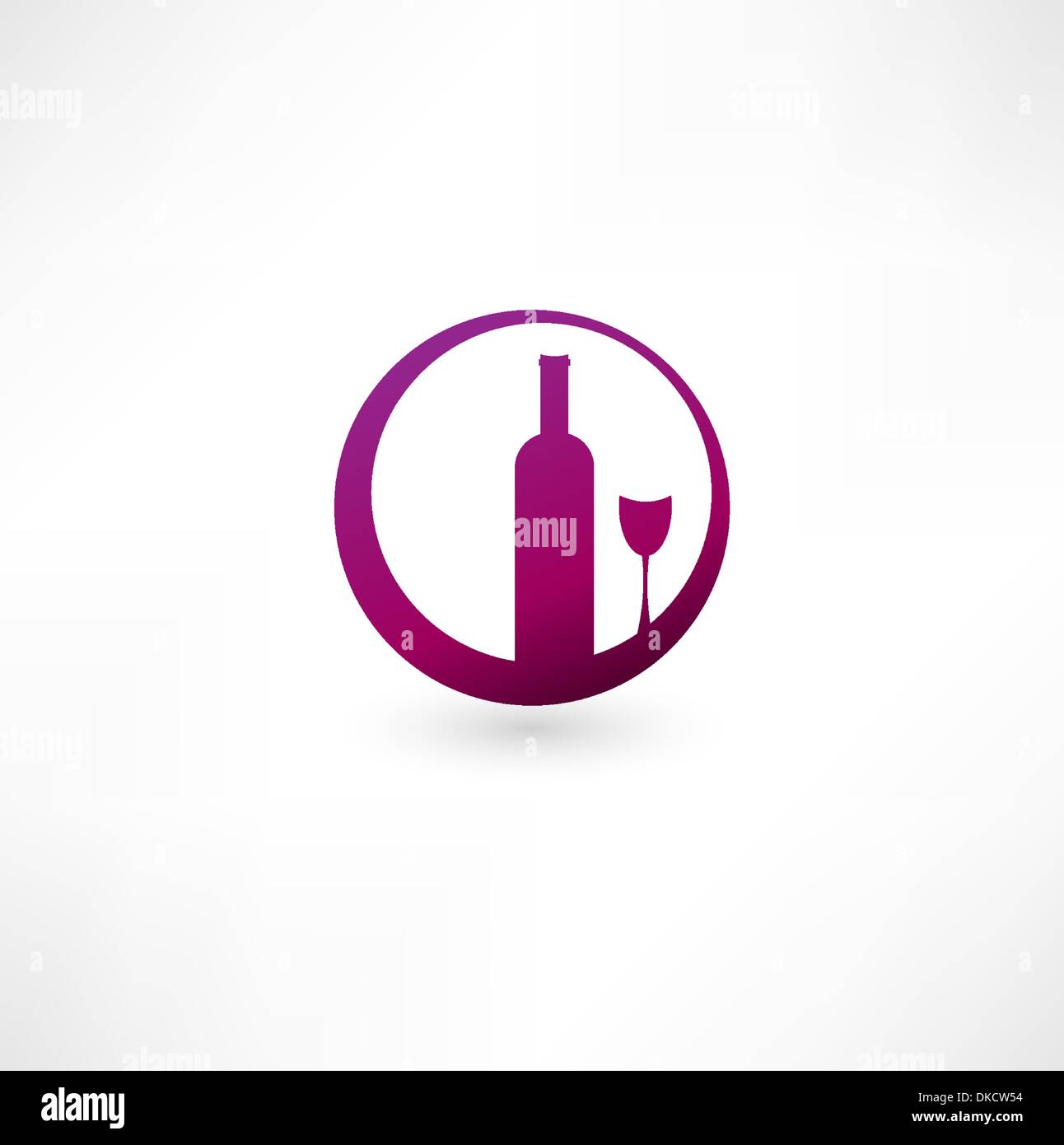 A bottle of wine and a glass icon Stock Vector Image & Art - Alamy