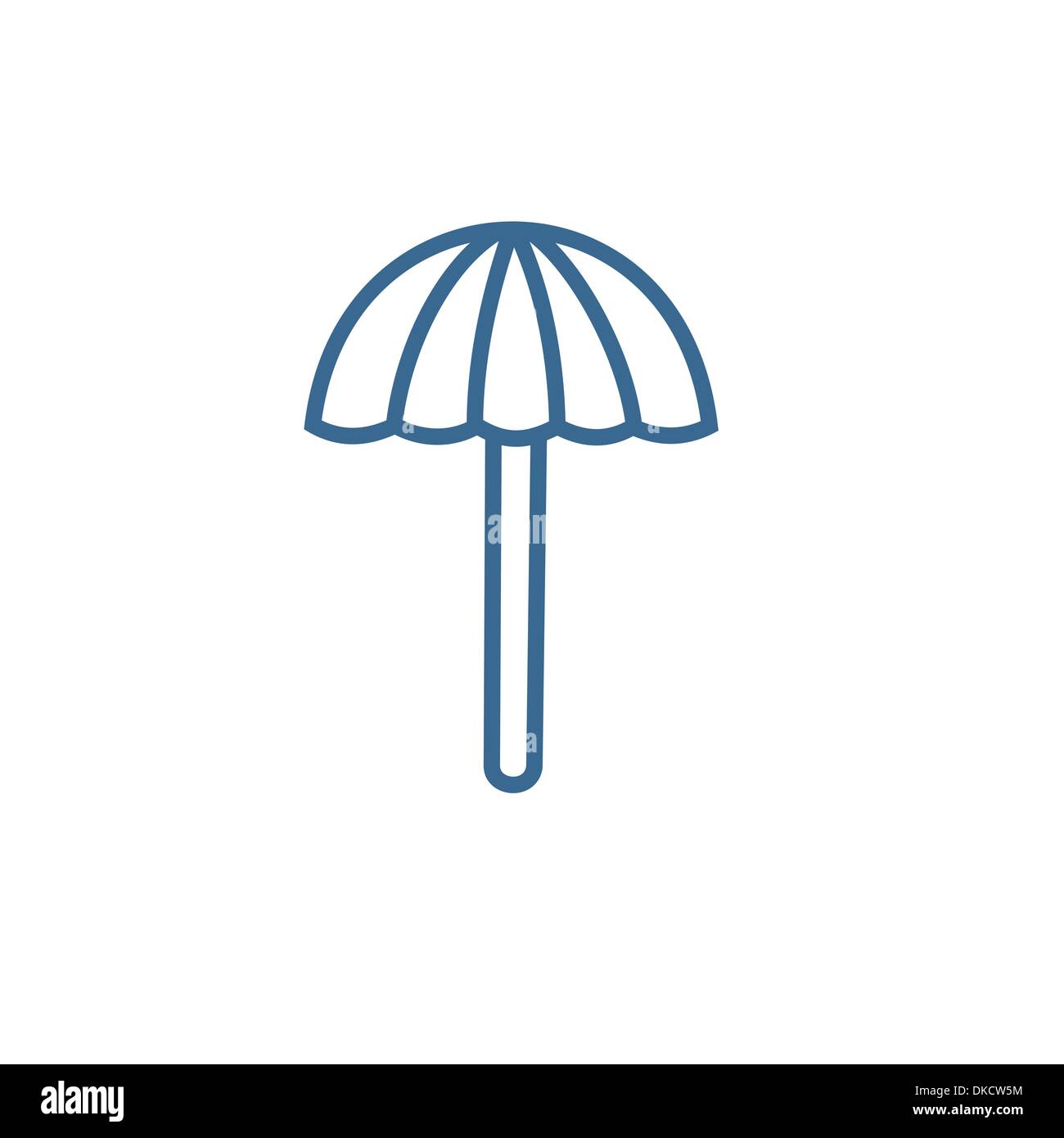 Bright red parasol Stock Vector Images - Alamy