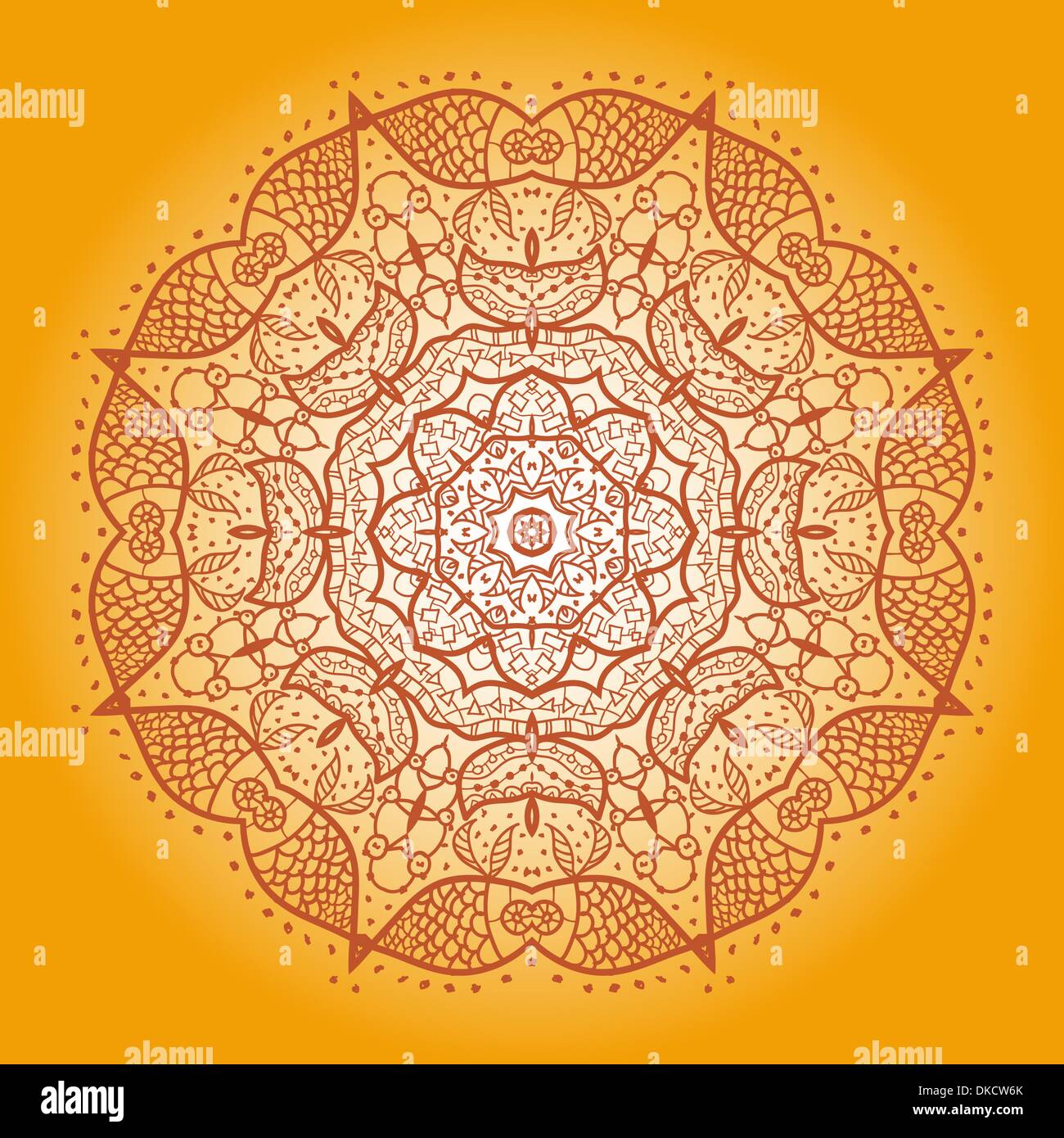 Black Yellow Mandala