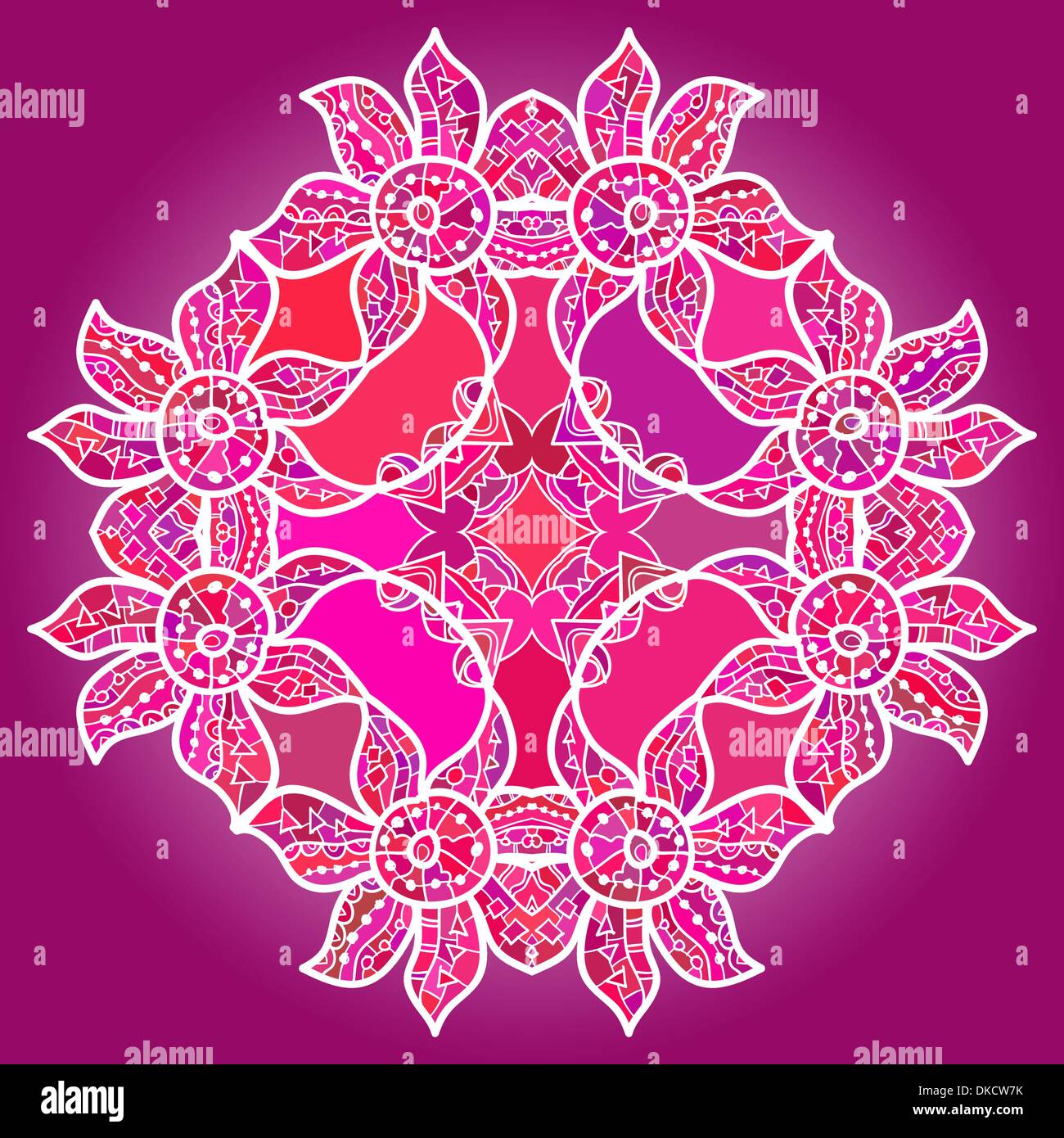 what is karma? Oriental mandala motif round lase pattern on the violet ...