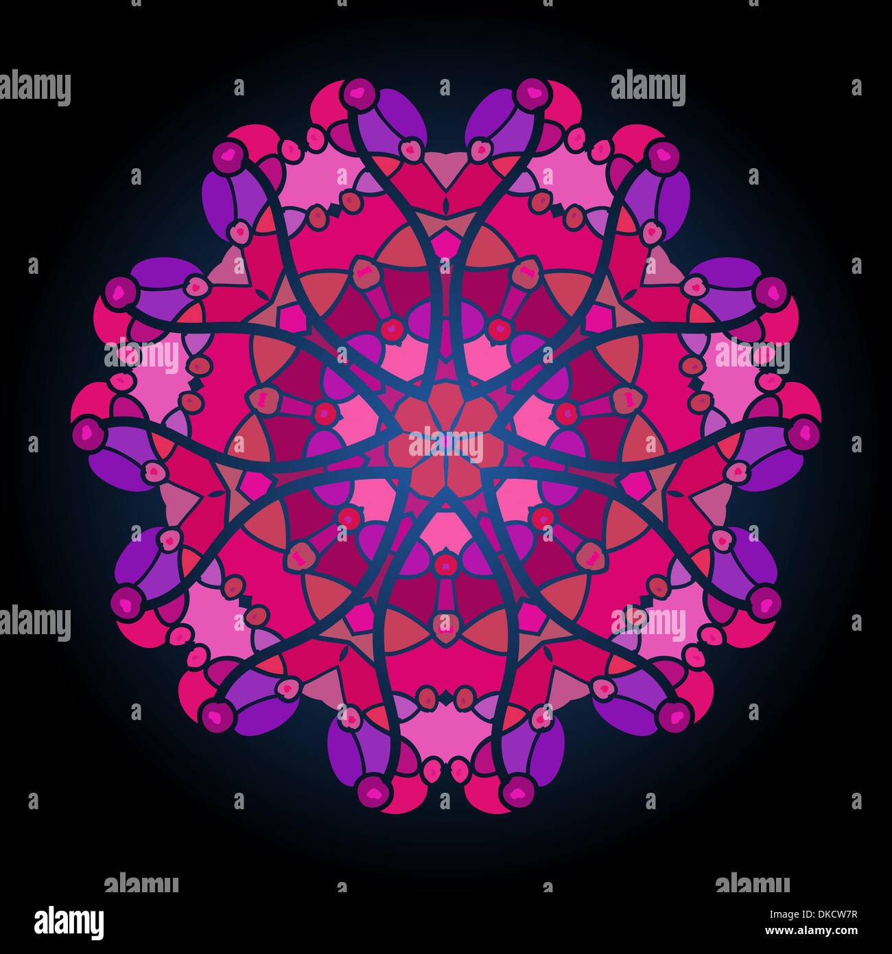 what is karma? Oriental mandala motif round lase pattern on the violet ...