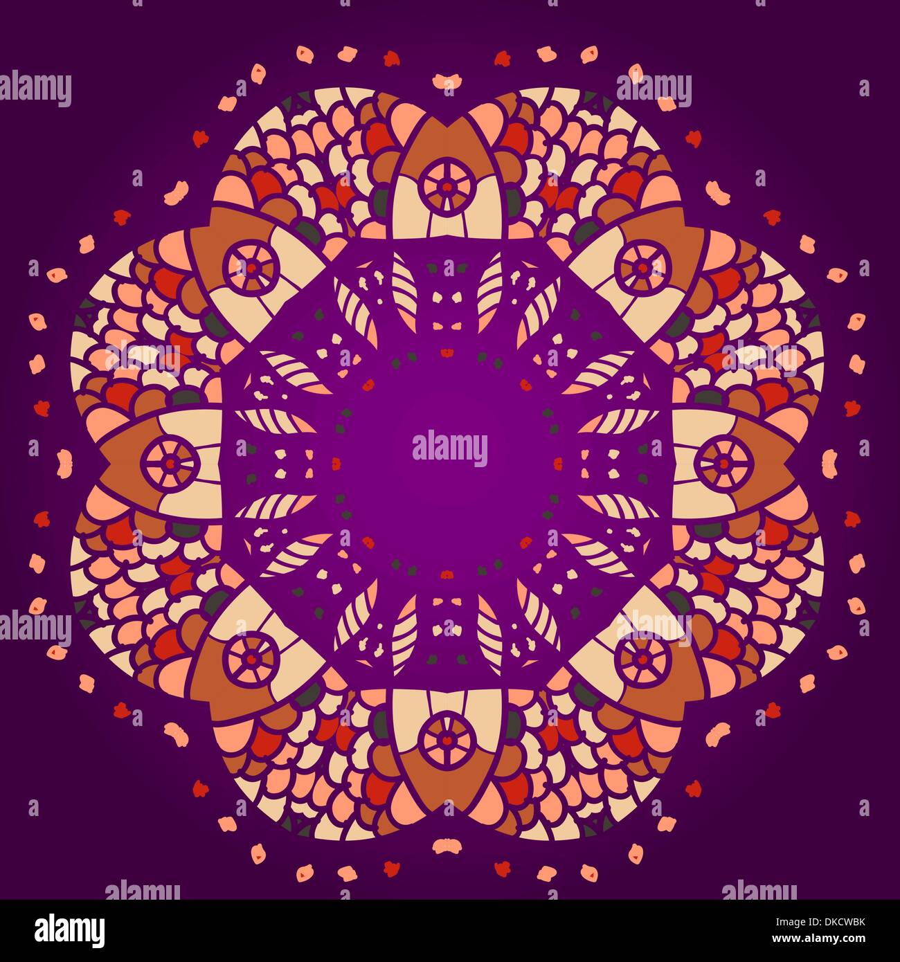 what is karma? Oriental mandala motif round lase pattern on the violet ...
