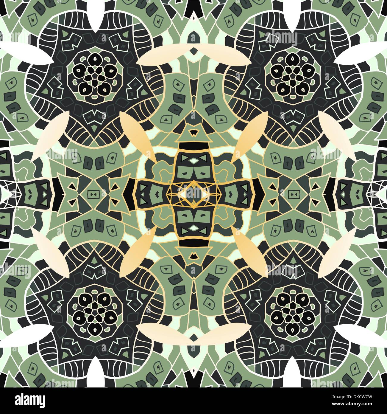 Ornamental seamless square lace pattern, squares background, crocheting ...