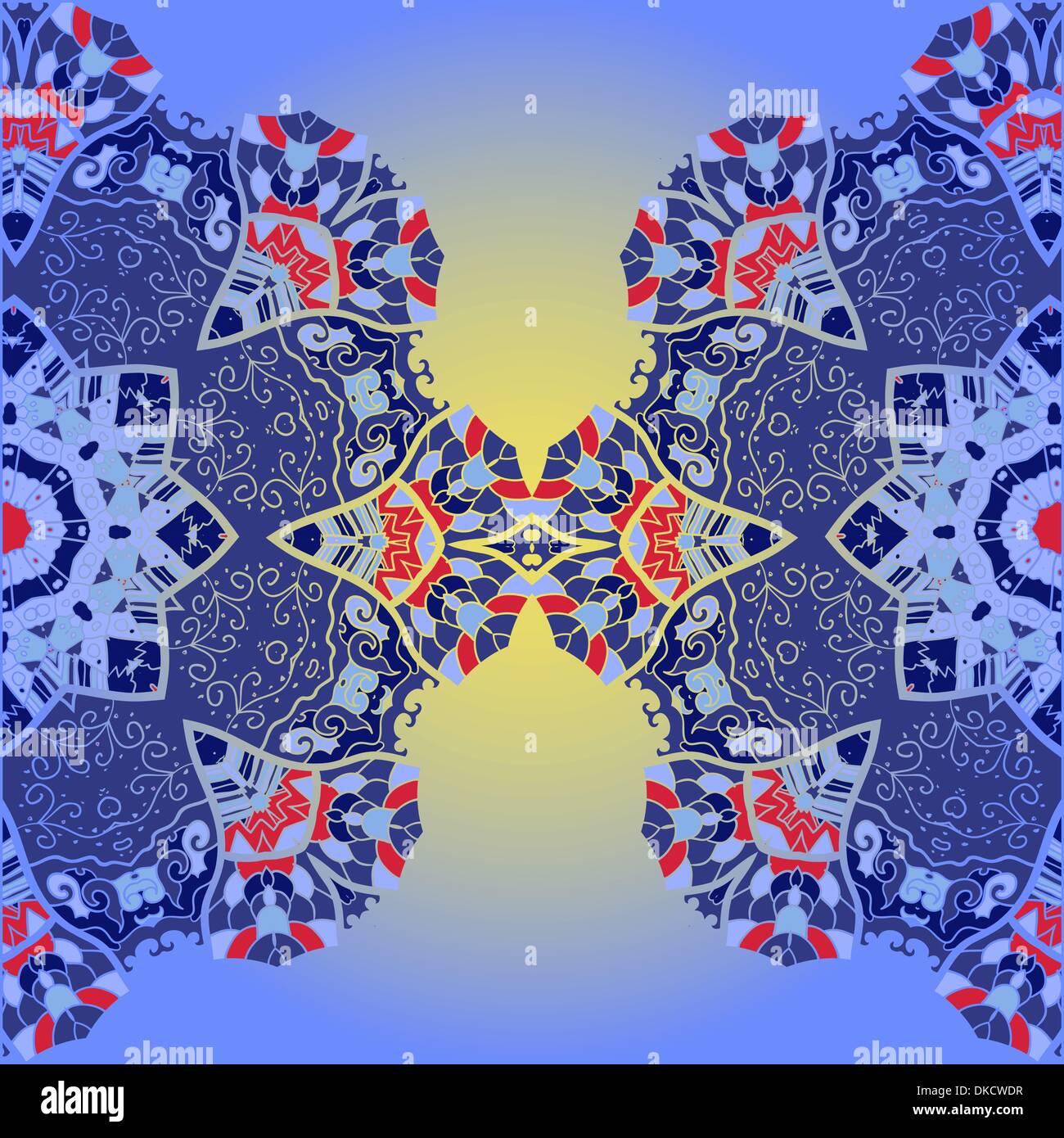 Asian half circle pattern Stock Vector Images - Alamy