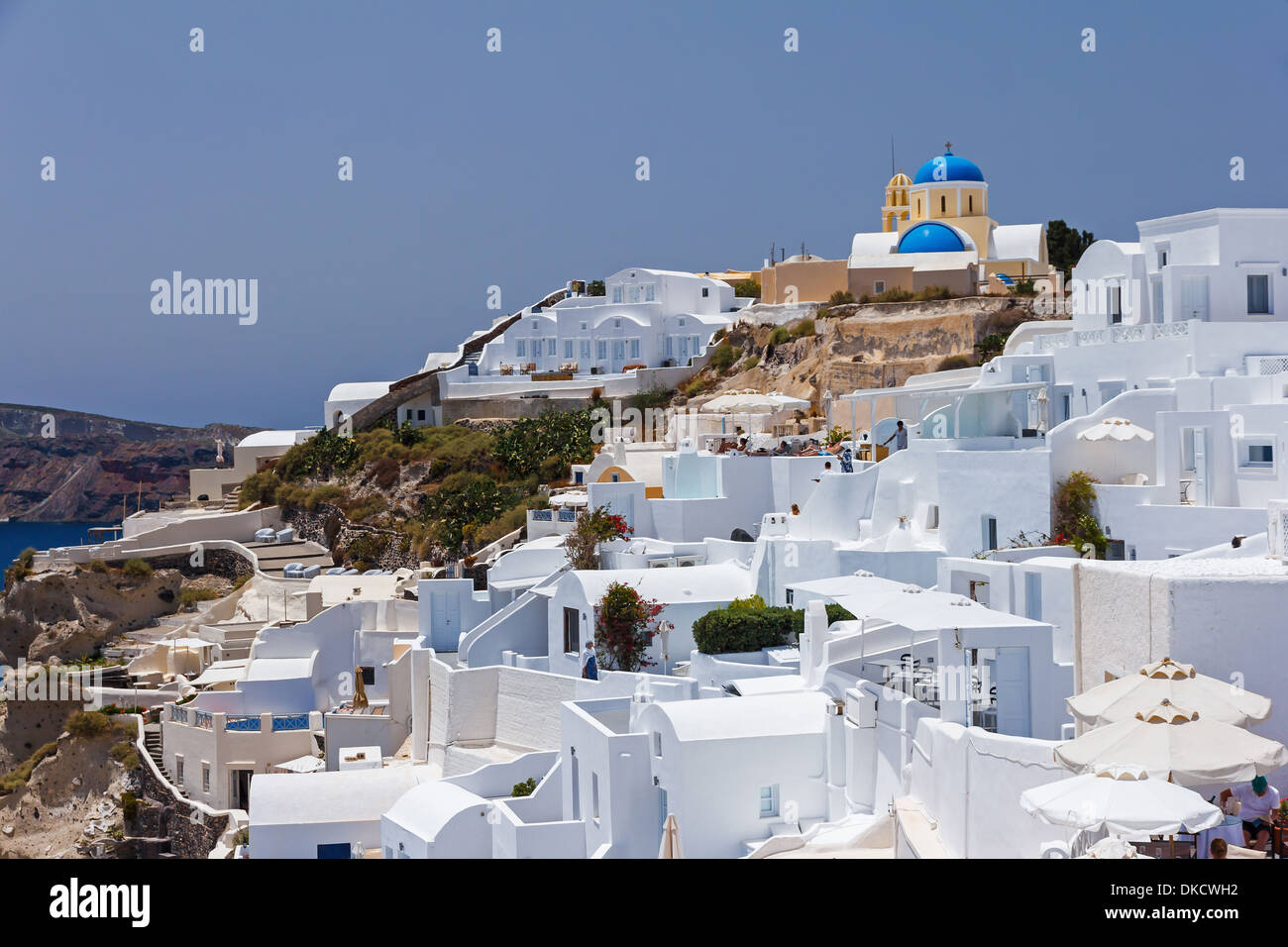 Beautiful Oia village in Santorini island Greece, building details ...