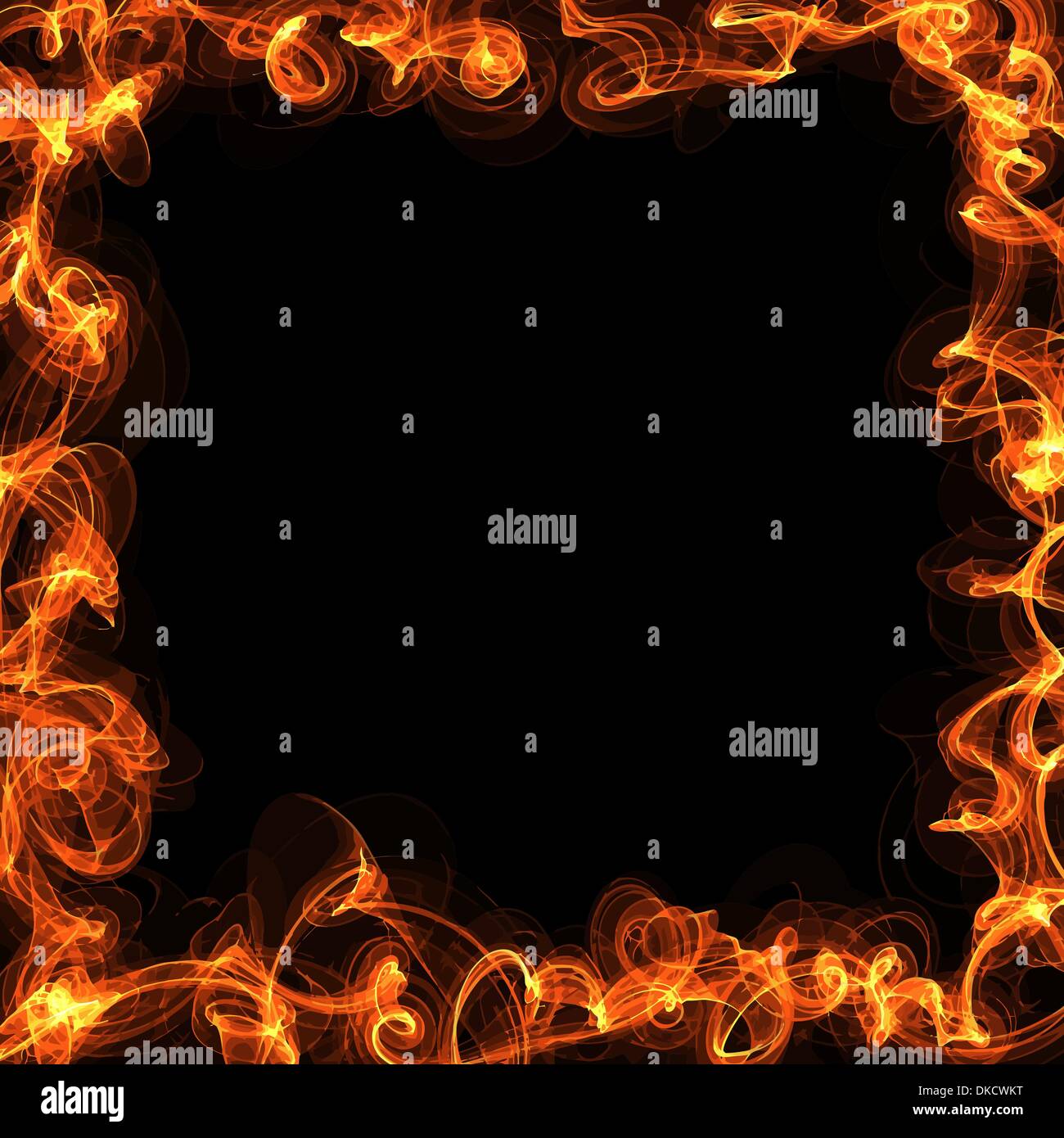 background fire frame Stock Vector Image & Art - Alamy