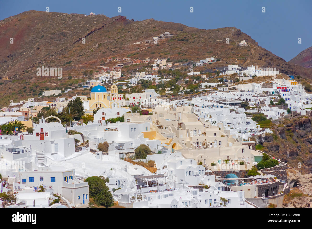 Beautiful Oia village in Santorini island Greece, building details ...