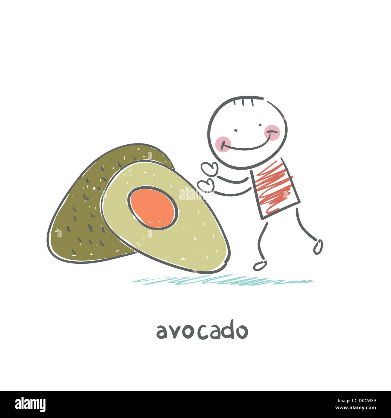 Avocado and people Stock Vector Image & Art - Alamy