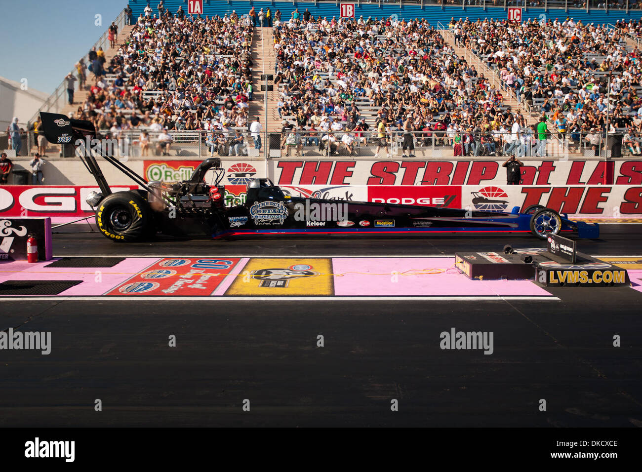 Oct. 29, 2011 - Las Vegas, Nevada, U.S - NHRA Top Fuel driver Pat Dakin ...